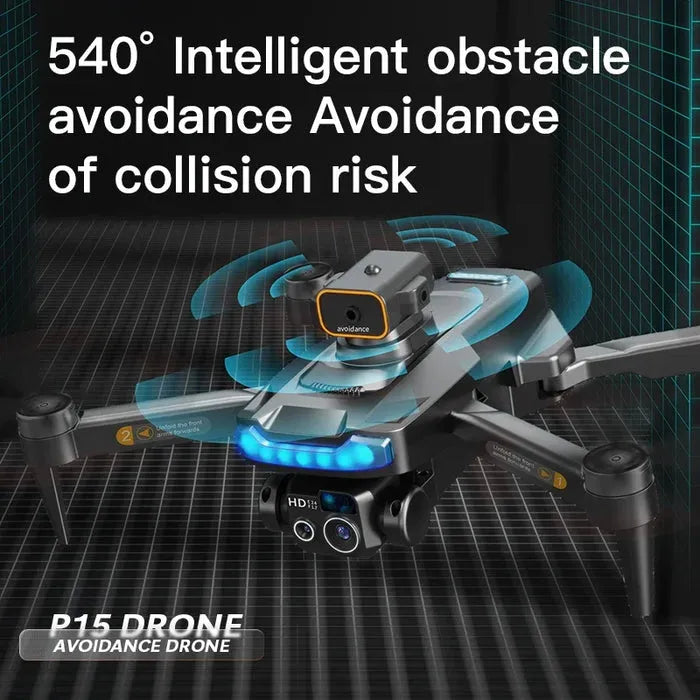 P15 pro Smart Drone with Obstacle Avoidance & Auto Return – 1000M Rang ...